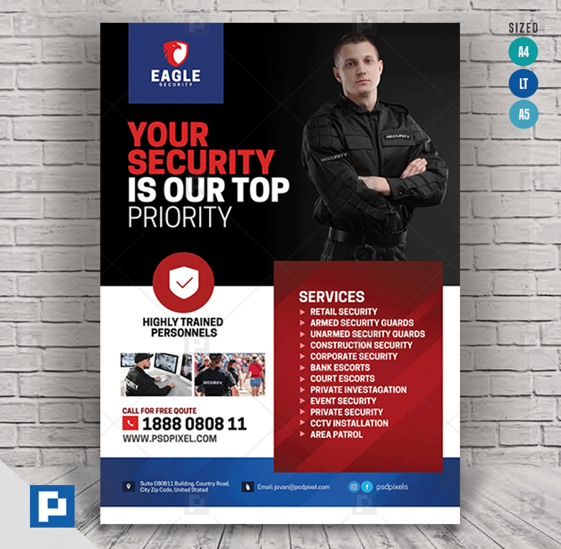 Security Company Flyer Template: Get Yours Now! | Templatesz234.com ...