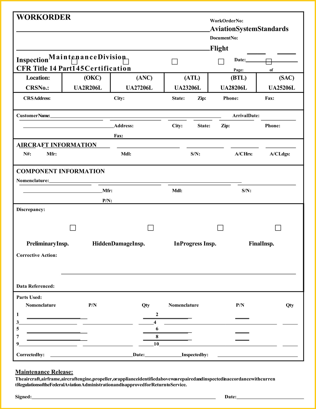 Engineering Work Order Template: Make Your Engineering Projects Easier ...