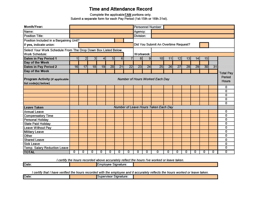Employee Attendance Tracker Template For 2023 | Templatesz234.com ...