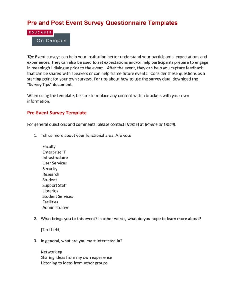 Making The Most Of Email Questionnaire Templates | Templatesz234.com ...
