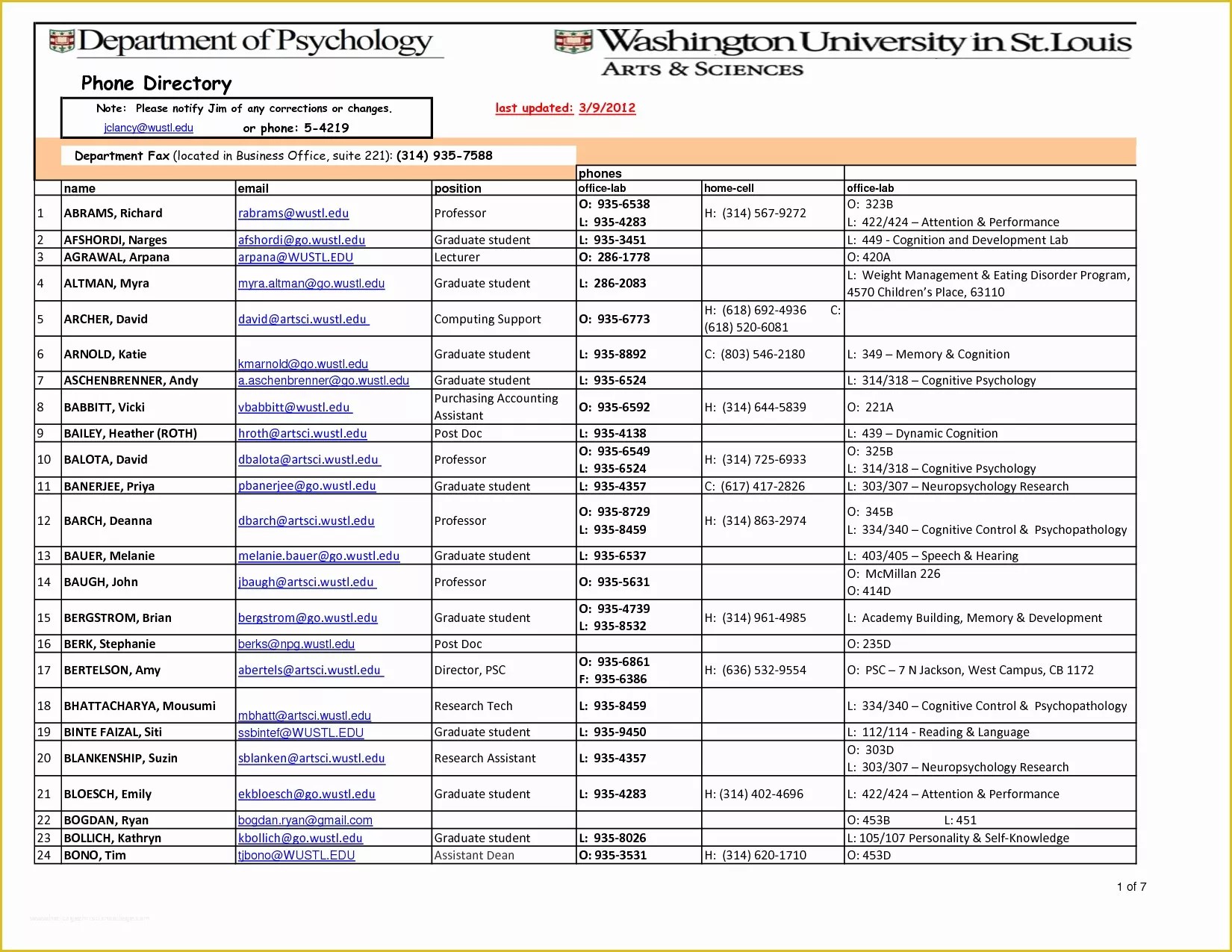Office Phone List Template - Get Organized And Streamlined With Ease ...