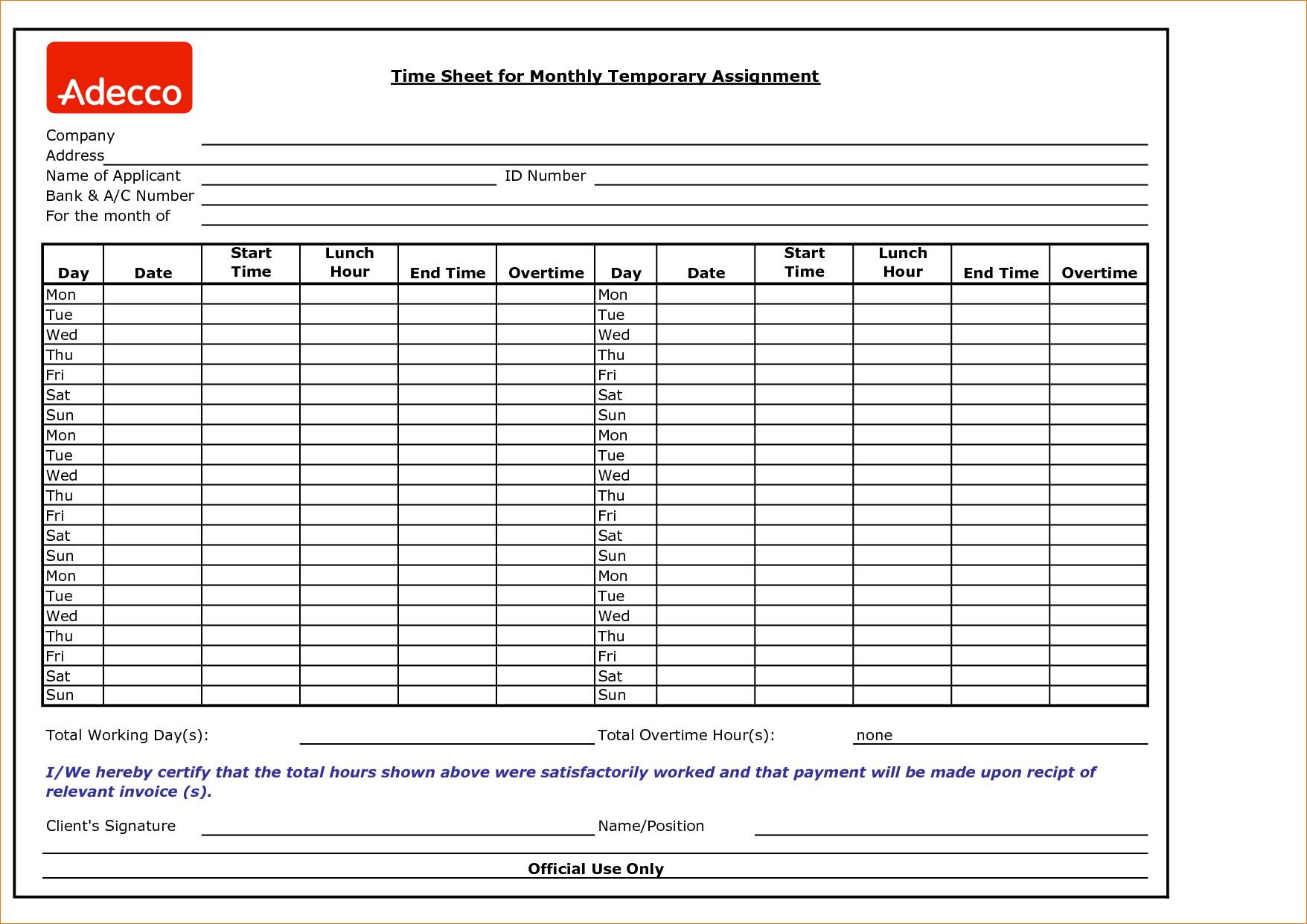 Timesheet Template Pdf: How To Create An Effective Timesheet ...