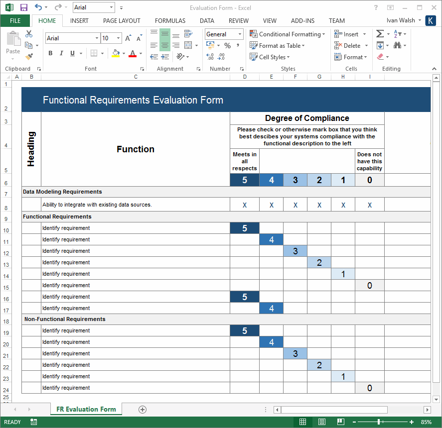 Web Design Requirements Template: Get Started On The Right Foot ...