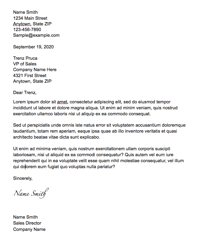 Writing A Standard Business Letter In 2023 | Templatesz234.com ...