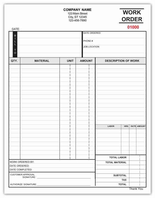 Work Order Sheet Templates: Streamline Your Workflows And Boost ...