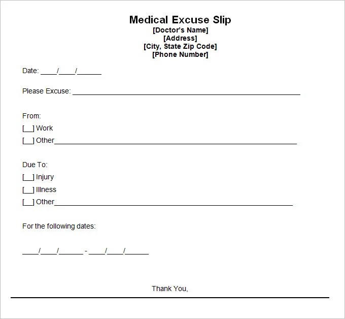 Doctors Excuse For Work: When You Need One | Templatesz234.com ...