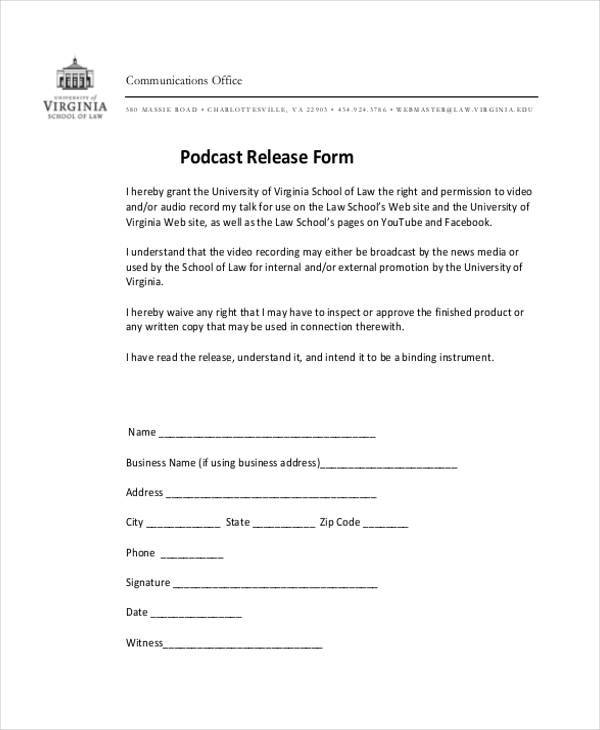 Tips To Create An Effective Interview Release Form | Templatesz234.com ...