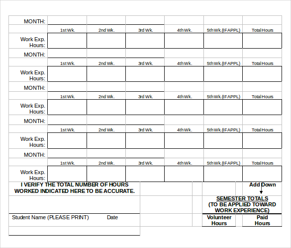 Microsoft Word Timesheet Template: A Comprehensive Guide To Keeping ...