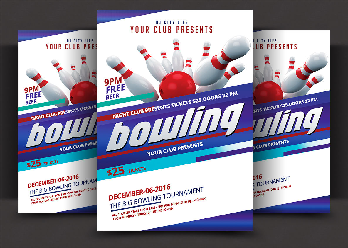 Create A Unique Bowling Flyer Template With These Tips! | Templatesz234 ...