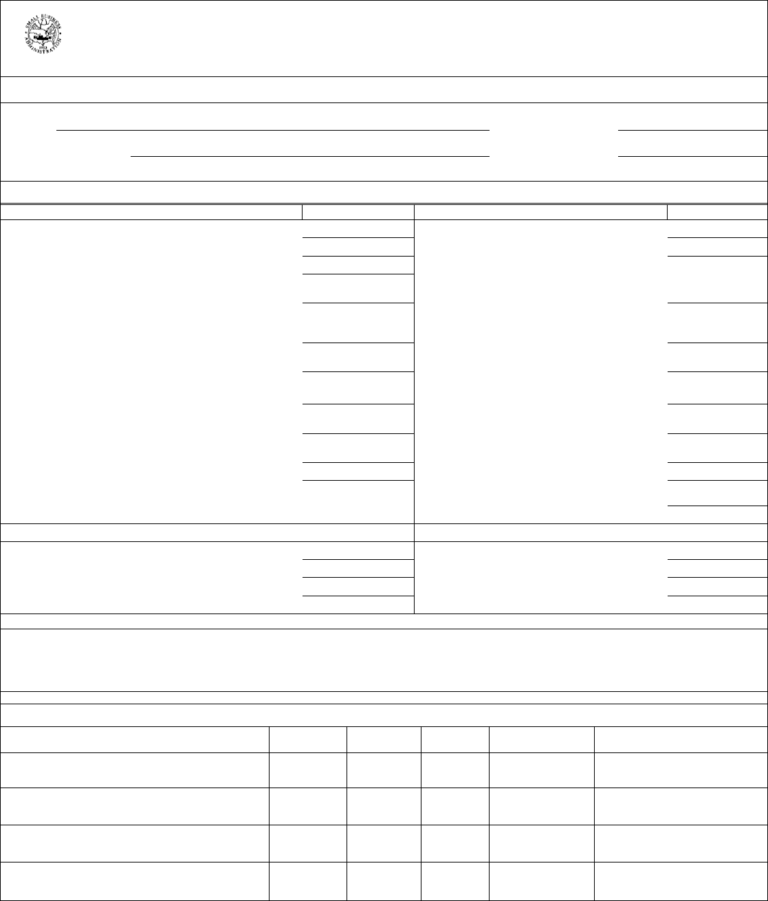 Sba Personal Financial Statement Template - A Guide For Business Owners ...