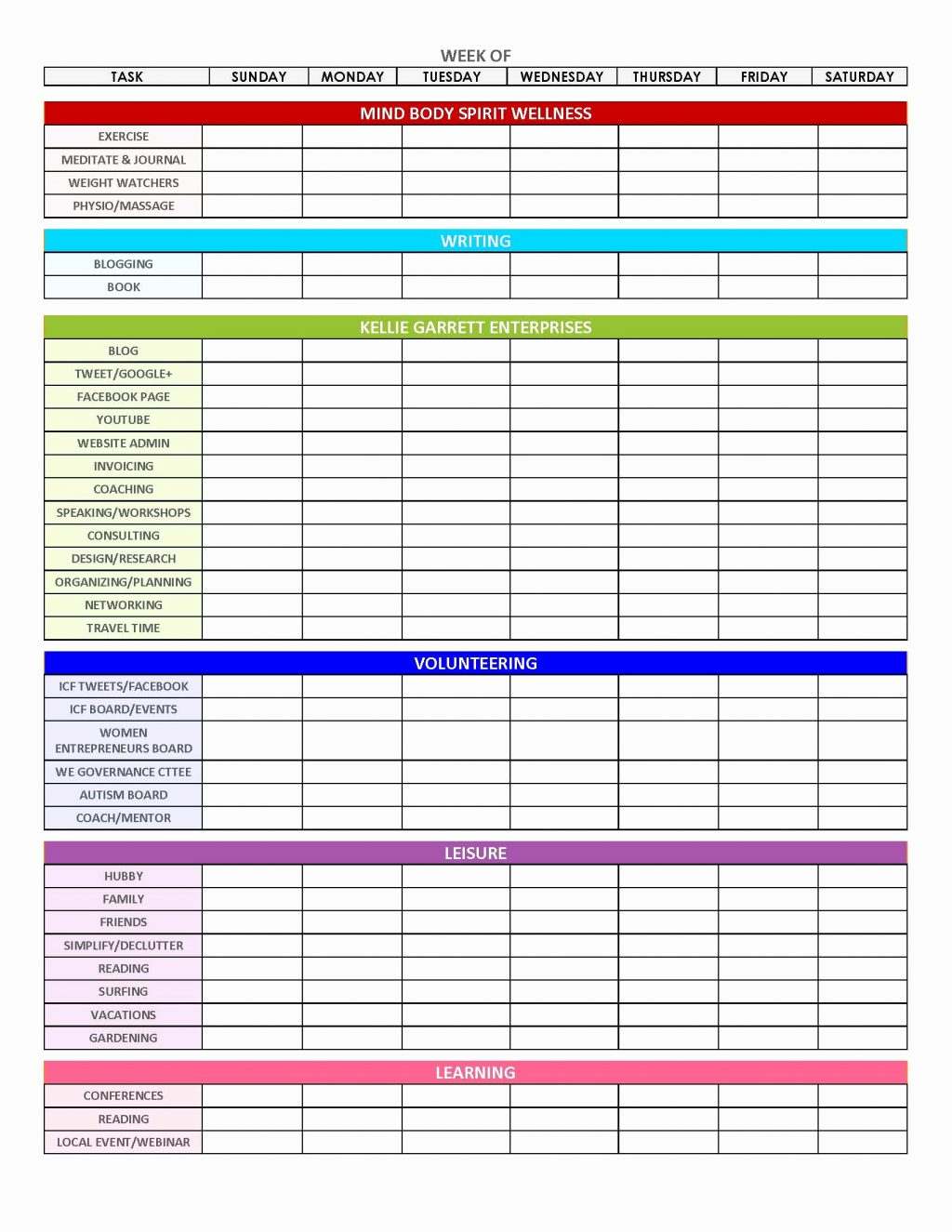 Google Sheet Template For Time Tracking In 2023 | Templatesz234.com ...