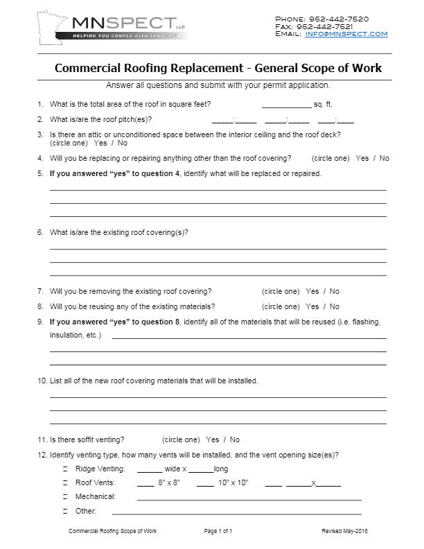 What Is A Roofing Scope Of Work? | Templatesz234.com - Templatesz234.com