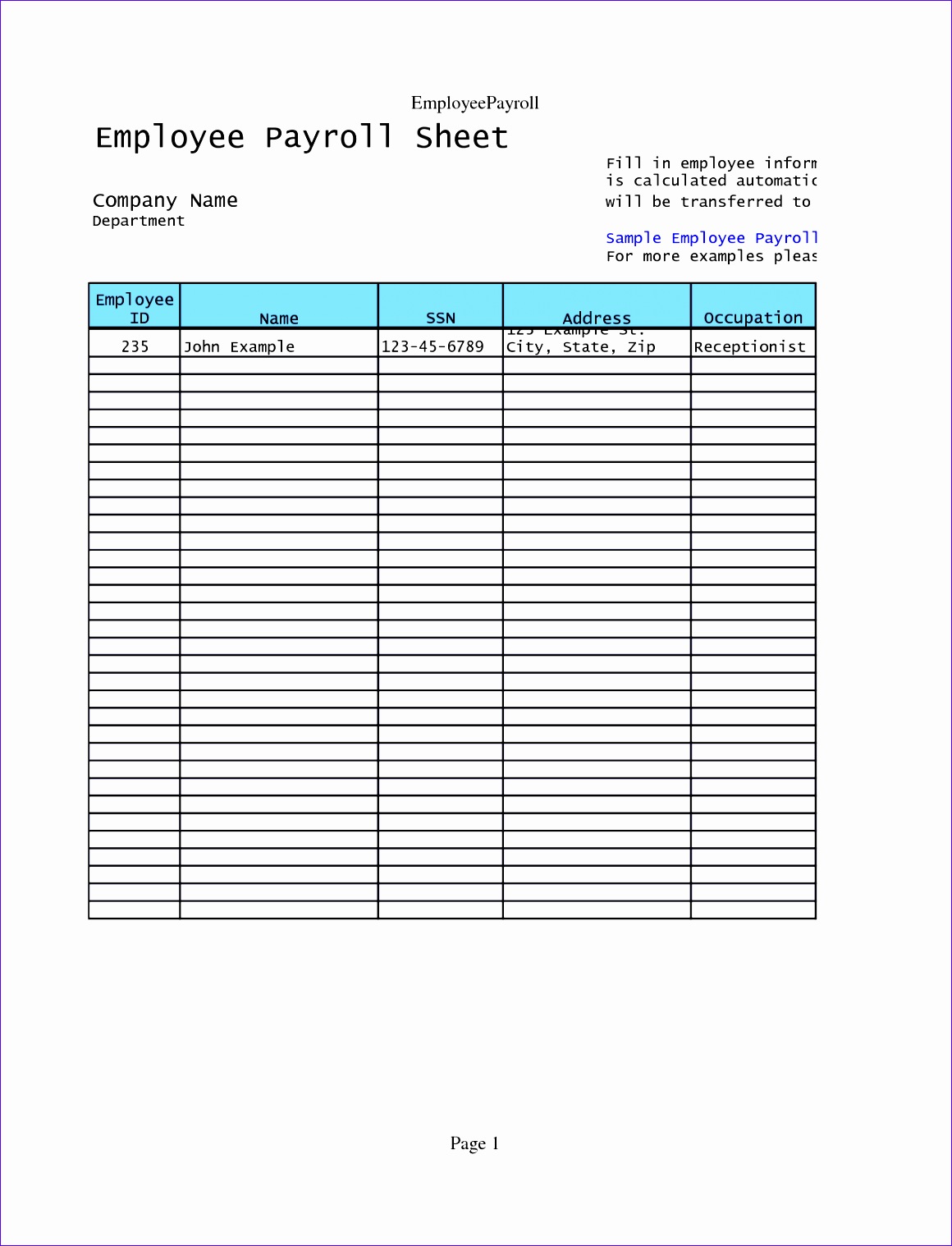 Easily Manage Your Payroll With A Time Card Template | Templatesz234 ...