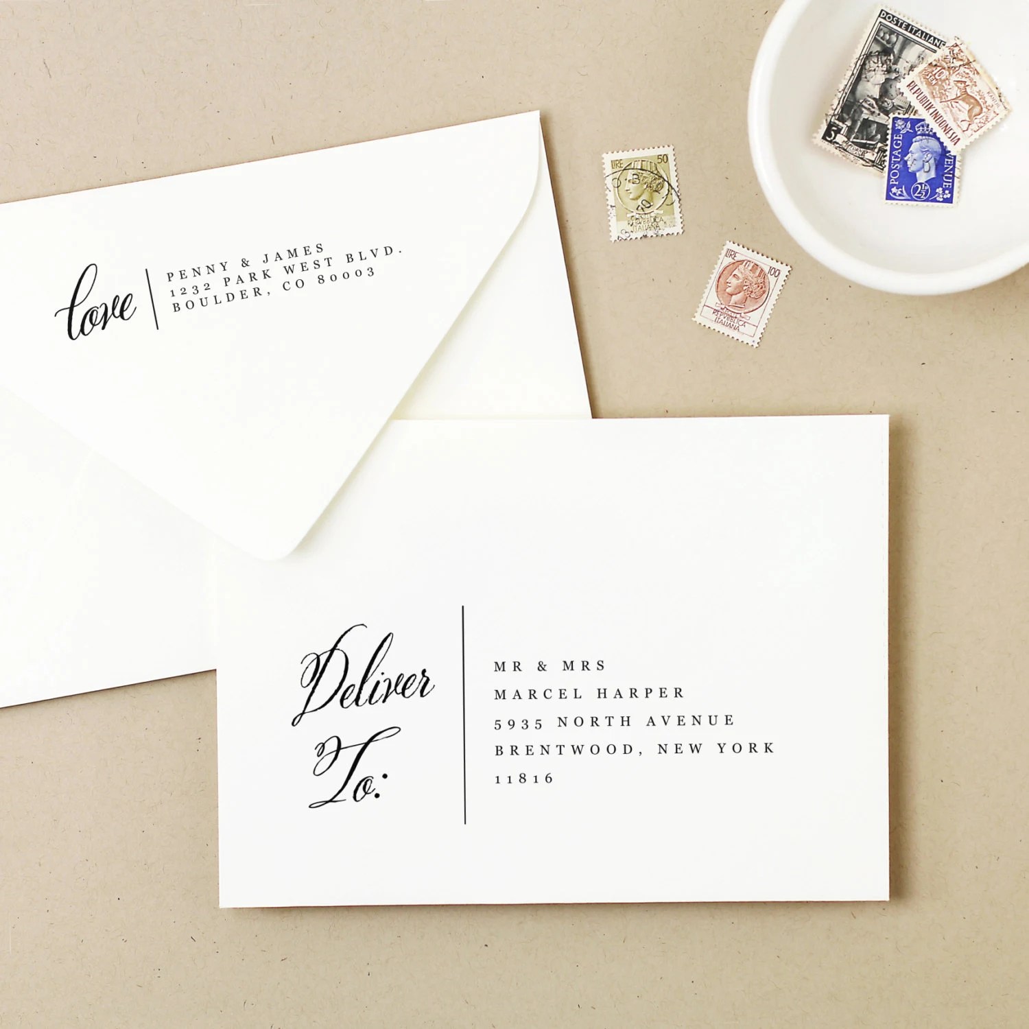 Create An Elegant Wedding Card Envelope Template For Your Big Day ...