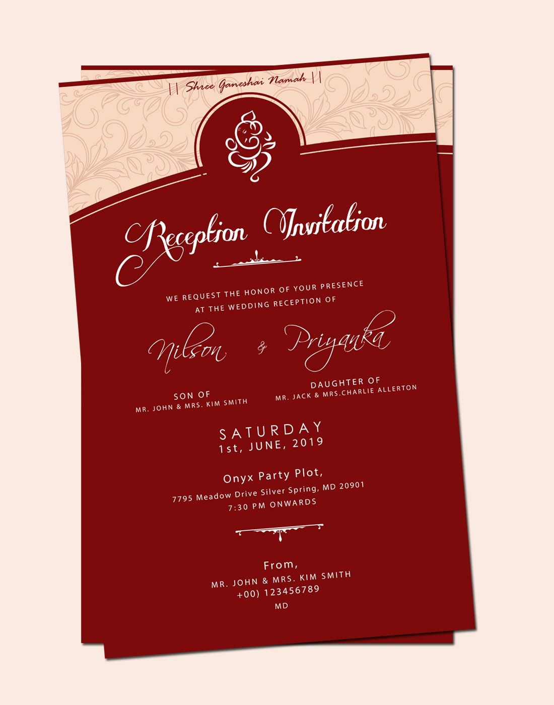 Tips For Writing Reception Card Wording | Templatesz234.com ...