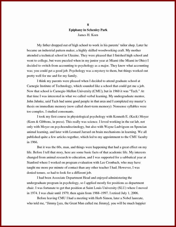 Creating A Biography Sample For Students | Templatesz234.com ...
