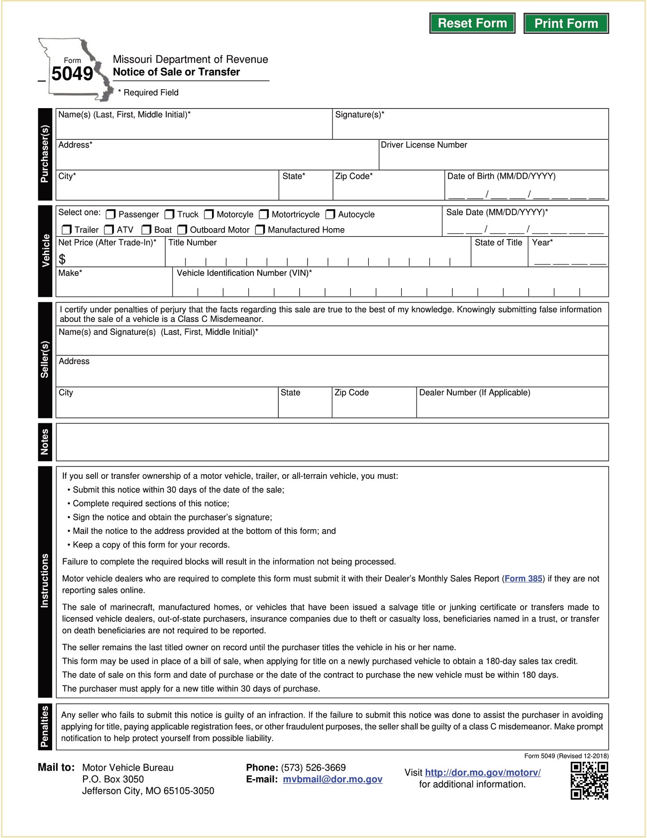 Missouri Car Bill Of Sale Form 1957: What You Need To Know ...