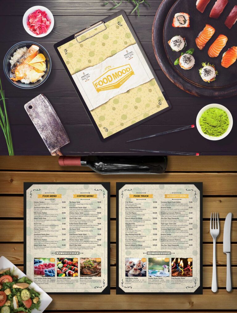 Create An Appealing Sample Menu Card For Your Restaurant ...