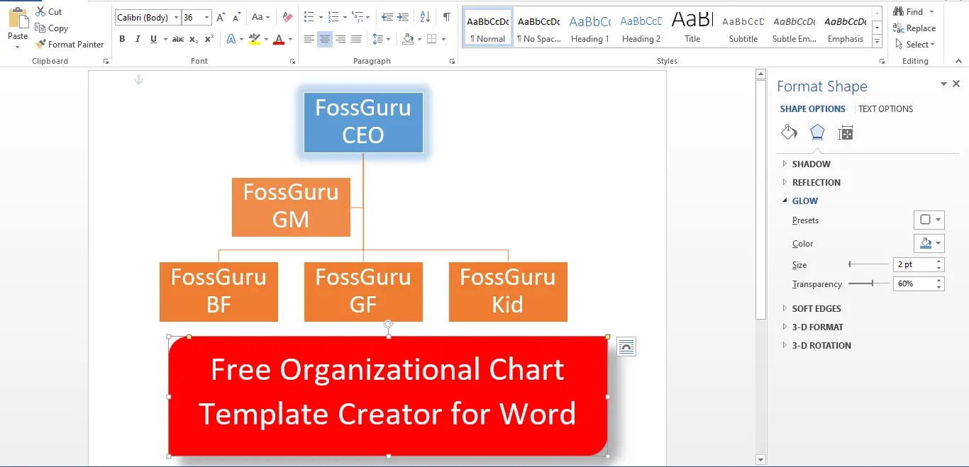 Get The Most Out Of Your Free Organizational Chart Template Word 2010 ...