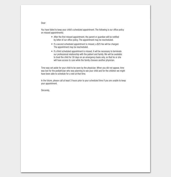 Reschedule Appointment Letter Samples | Templatesz234.com ...