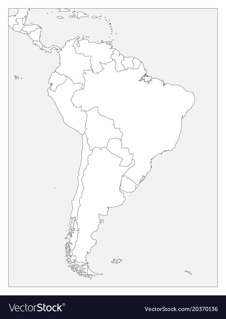 Exploring South America With A Blank Map | Templatesz234.com ...
