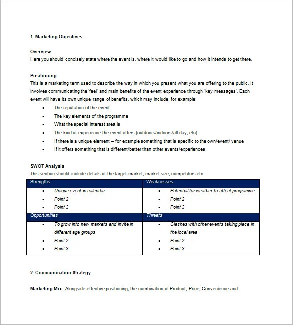 The Event Marketing Strategy Template | Templatesz234.com ...