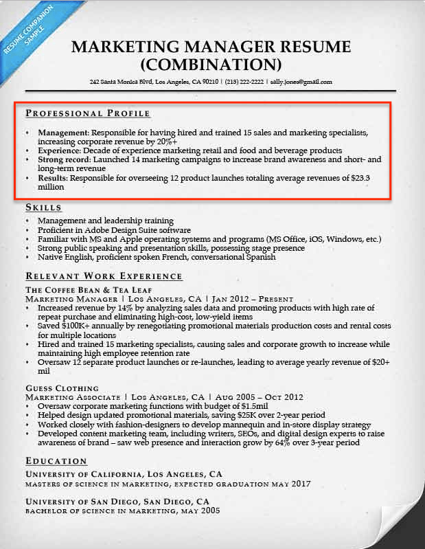 Examples Of Personal Profiles For Resumes | Templatesz234.com ...