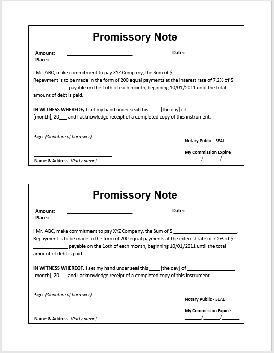 What Is Promissory Note? | Templatesz234.com - Templatesz234.com