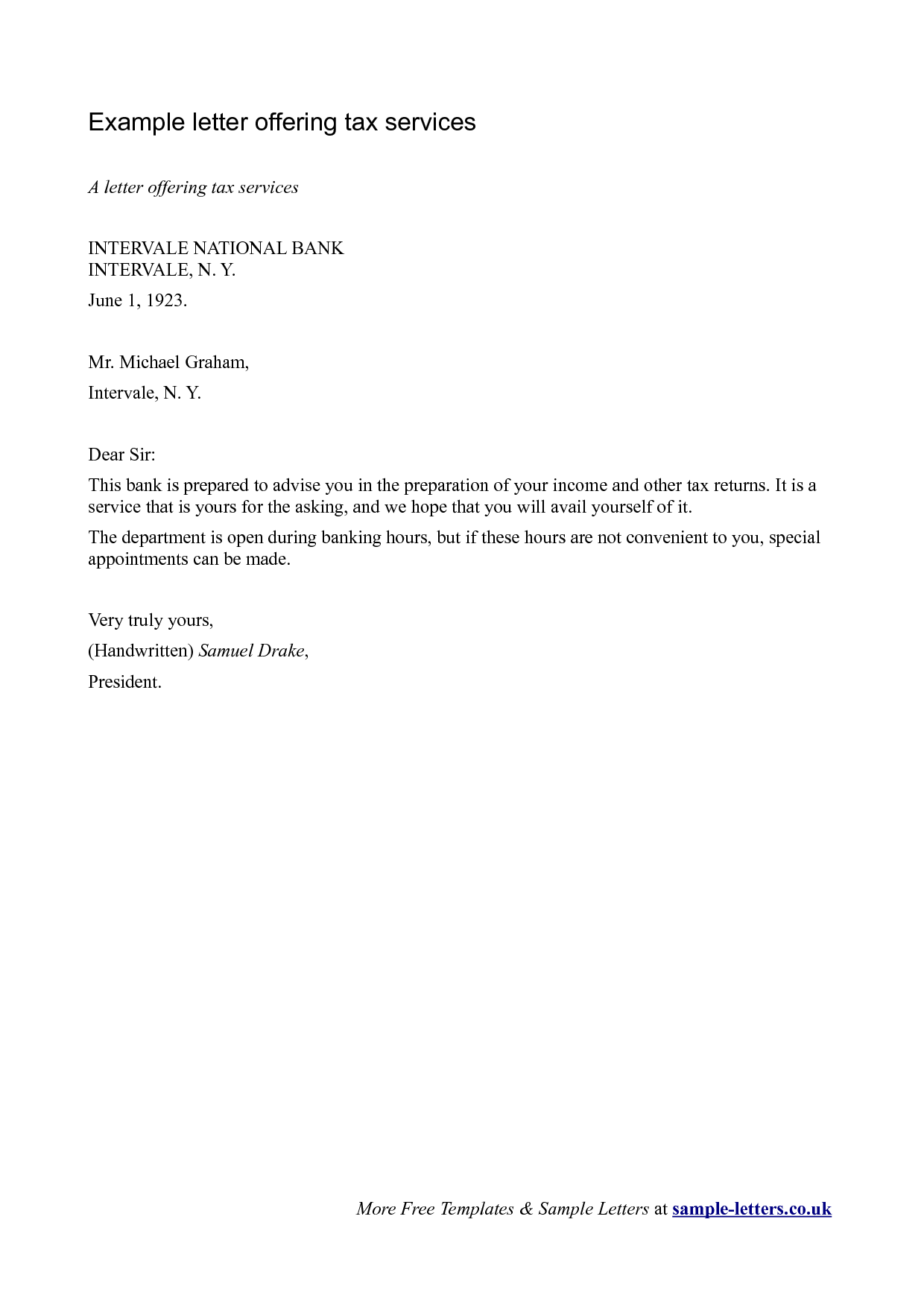 A Guide To Writing A Letter To A Company Offering Services ...