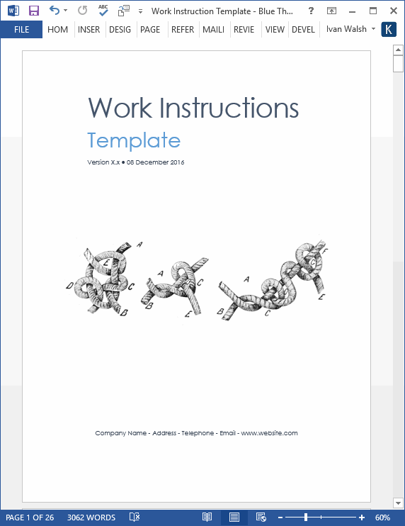 Instructions Template - Simplifying Your Workflow | Templatesz234.com ...