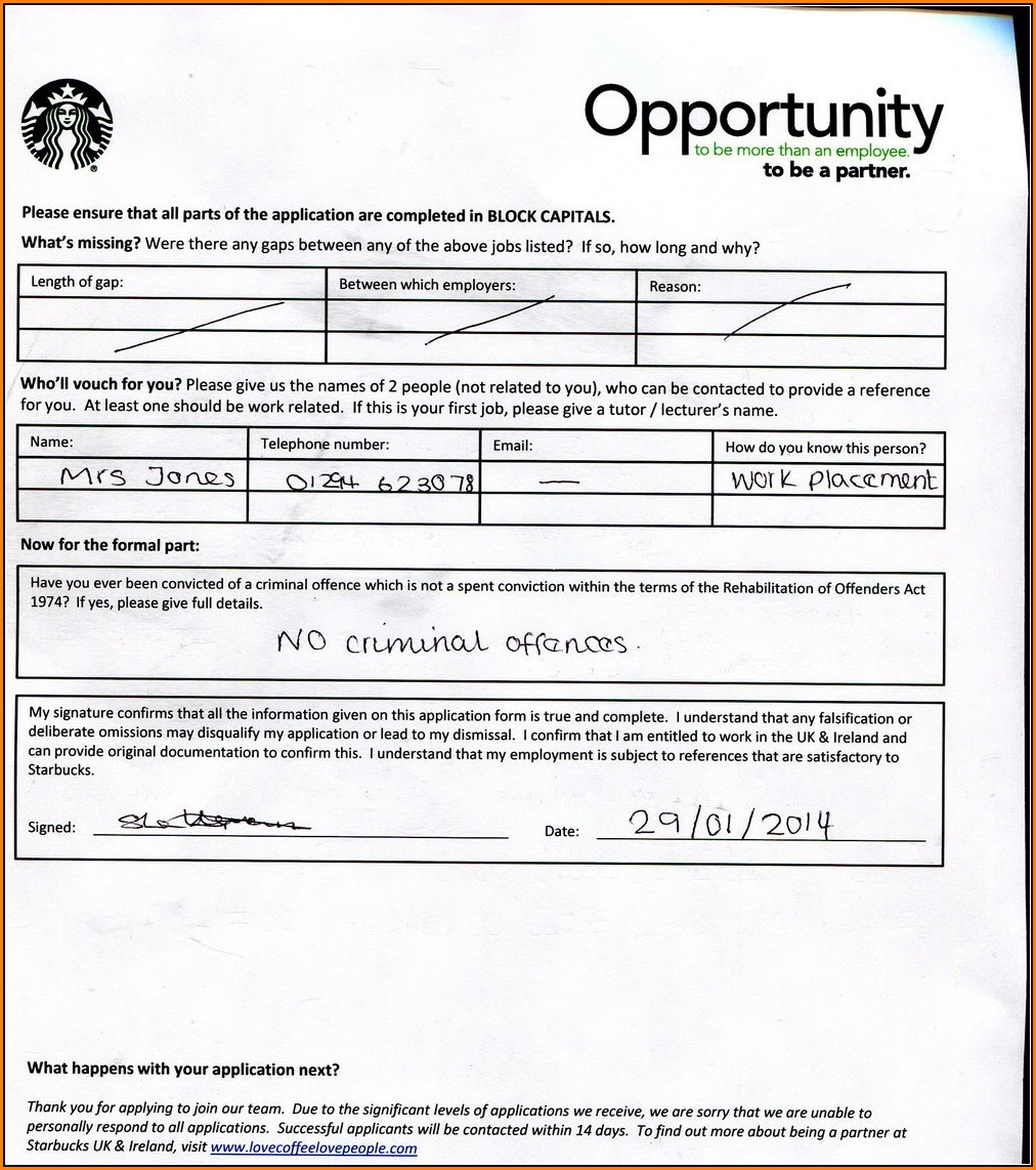 Everything You Need To Know About Starbucks Job Application Pdf ...