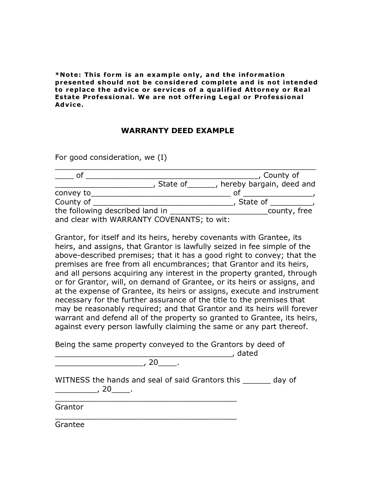 Everything You Need To Know About General Warranty Deed Forms ...