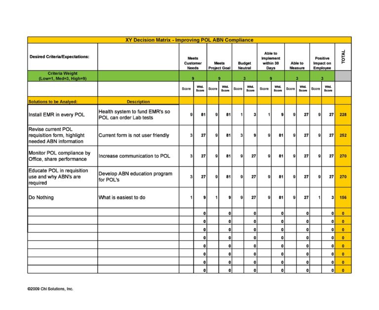 Everything You Need To Know About Professional Decision Matrix ...