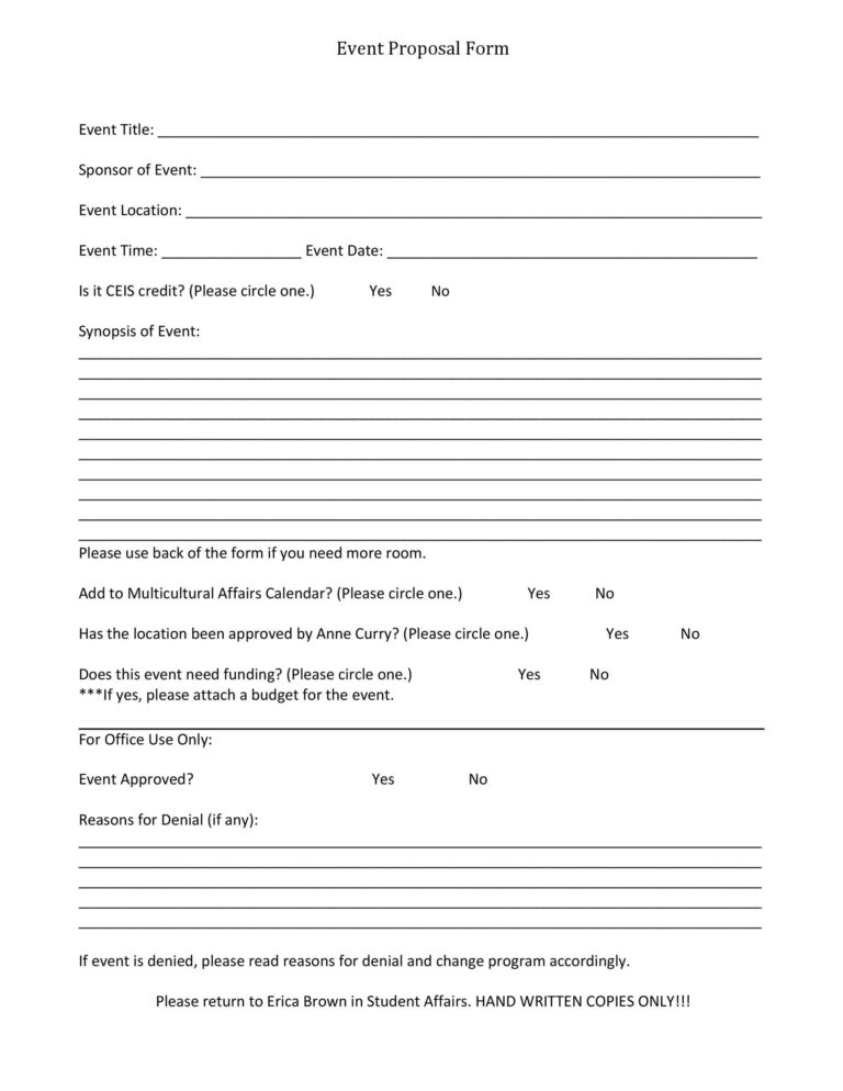 How To Write An Event Proposal In Relaxed English | Templatesz234.com ...