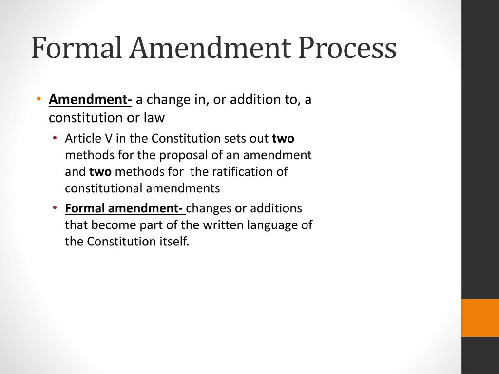 Formal Amendment Process – What You Need To Know! | Templatesz234.com ...