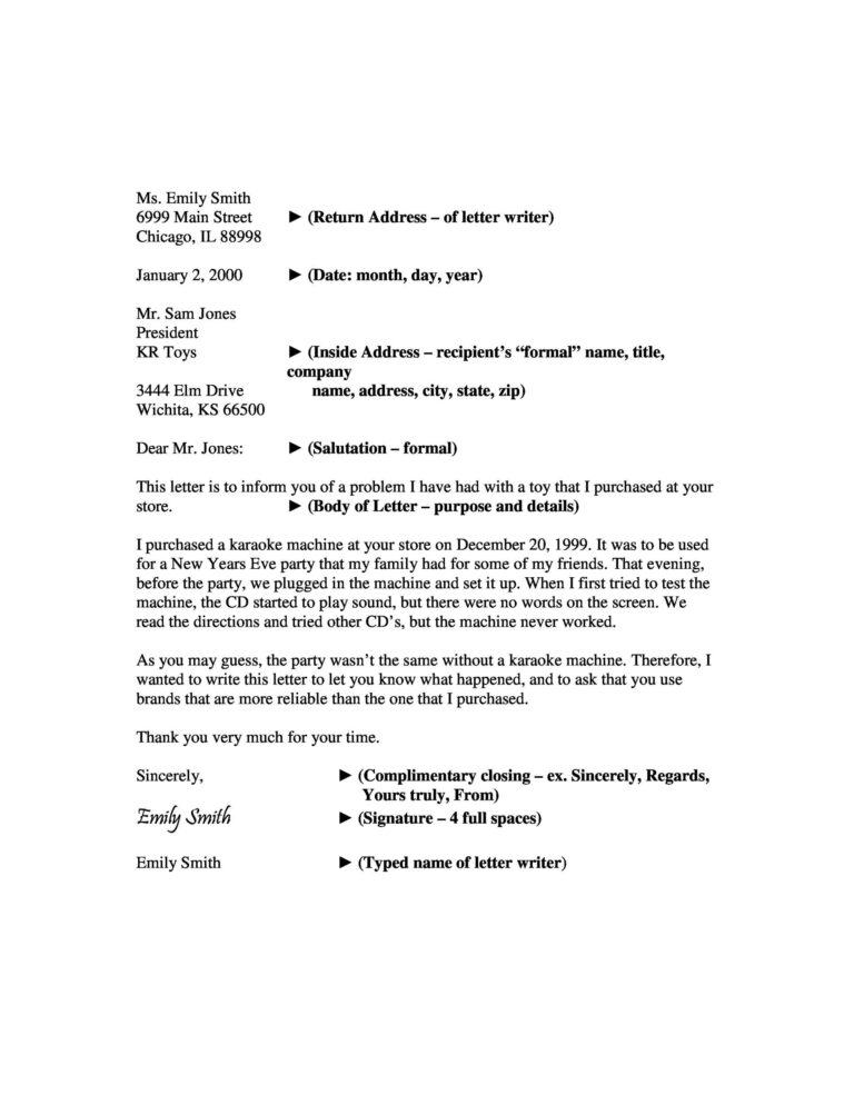 Business Letter Format: Everything You Need To Know | Templatesz234.com ...