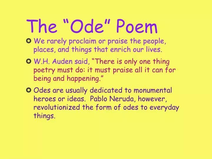 What Is An Ode Poem? | Templatesz234.com - Templatesz234.com