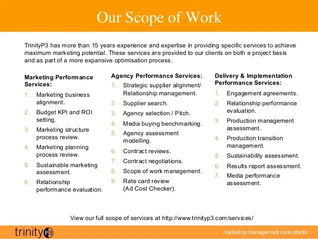 What Is A Consultant Scope Of Work? | Templatesz234.com - Templatesz234.com