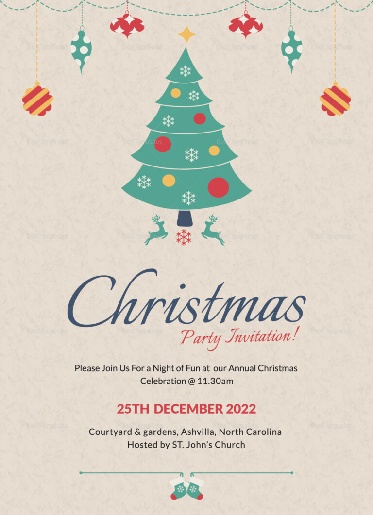 Create The Perfect Christmas Invitation With A Template | Templatesz234 ...