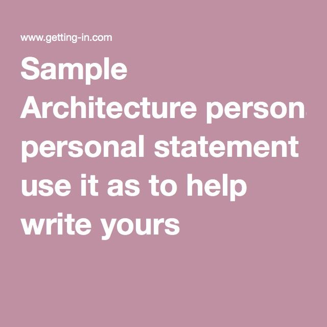 How To Write An Architecture Statement Of Purpose | Templatesz234.com ...