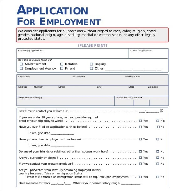 Understanding Walmart's Employment Application Form Pdf | Templatesz234 ...