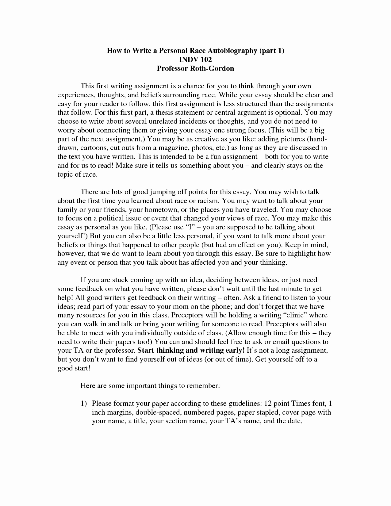 Autobiography Examples For College Students | Templatesz234.com ...