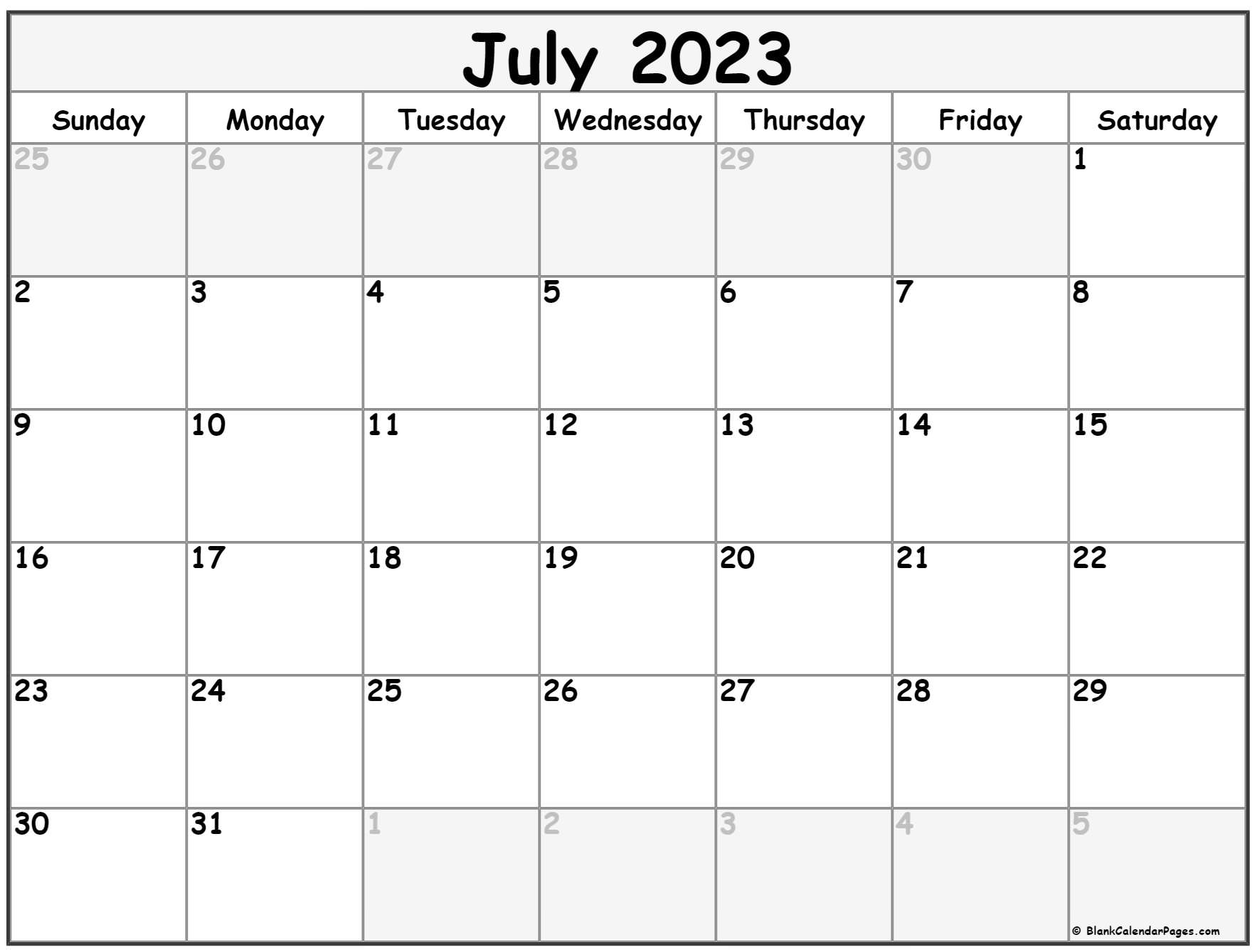 Blank 2023 Calendar: How To Get And Use It | Templatesz234.com ...