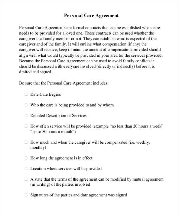 Personal Agreements: A Guide To Creating Your Own | Templatesz234.com ...