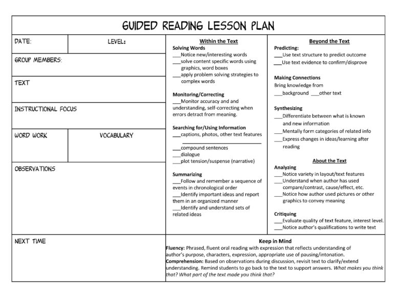 Lesson Plan Formats: What You Need To Know | Templatesz234.com ...