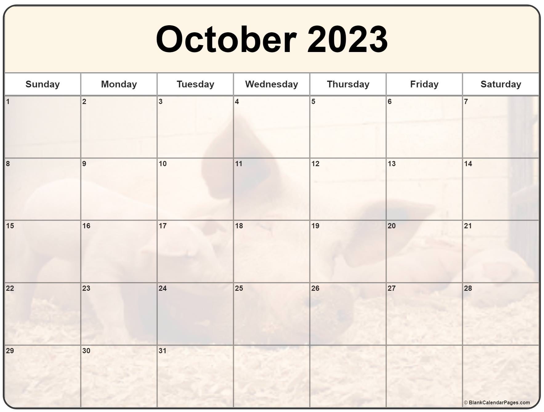 Organize Your October 2023 With Blank Calendar | Templatesz234.com ...