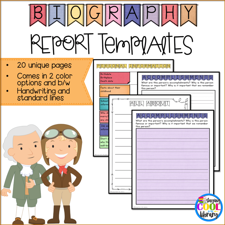 How To Create A Biography Report Template? | Templatesz234.com ...