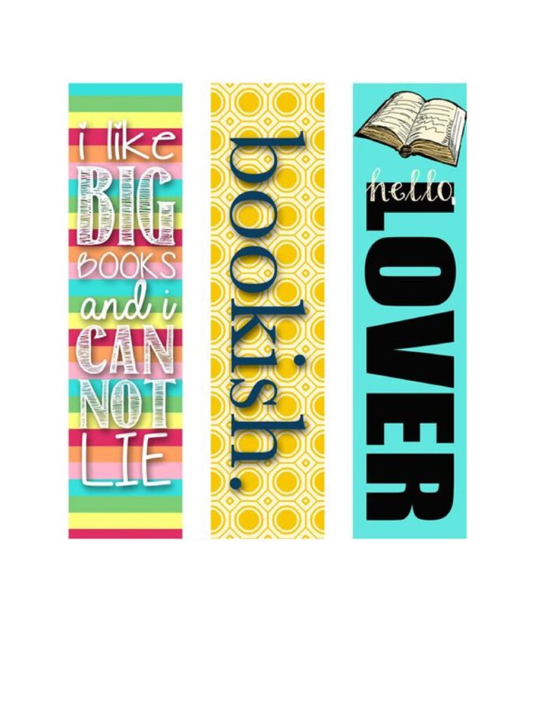 Creative Bookmark Templates For Personalized Reading Materials ...
