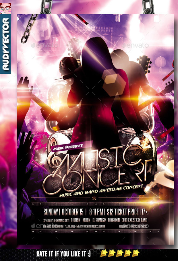 Music-Inspired Flyer Designs | Templatesz234.com - Templatesz234.com