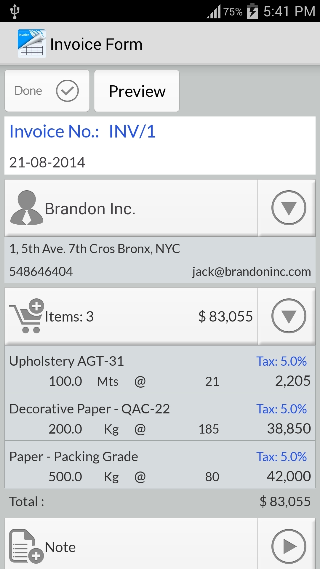 Invoice Template Apps For Android And Ios | Templatesz234.com ...